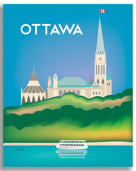 Ottawa travel wall art, Canadian posters, art prints – Loose Petals
