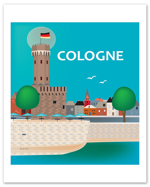 Cologne wall art, print, poster, canvas – Loose Petals